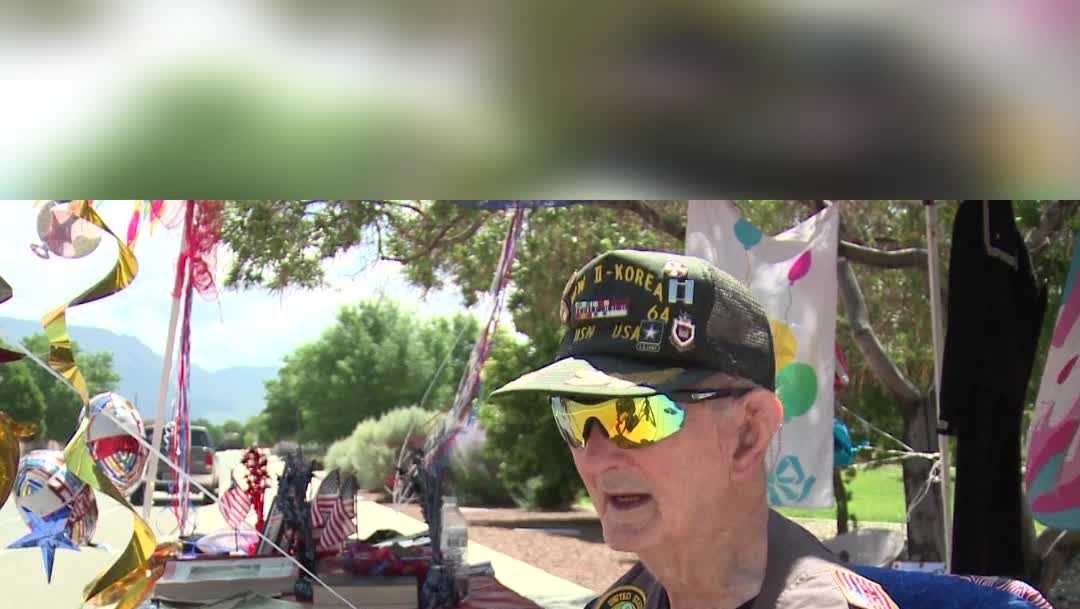 New Mexico veteran celebrates 98th birthday with drive-through parade