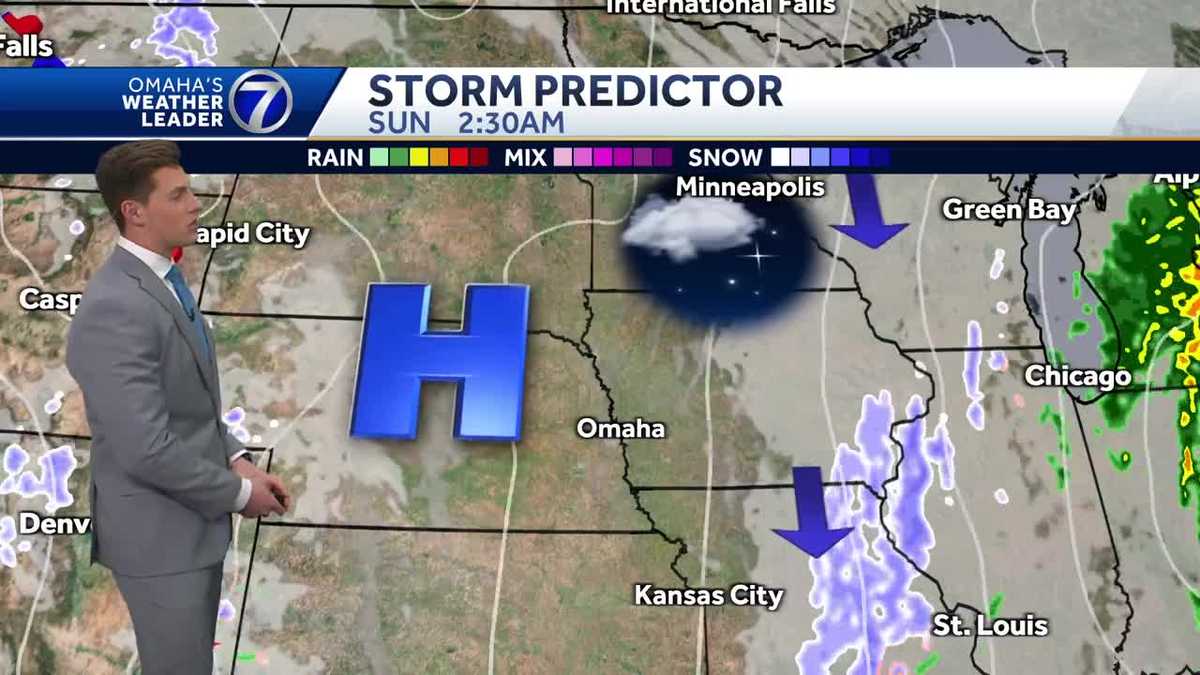 Chilly Saturday night and mild on Sunday in Omaha