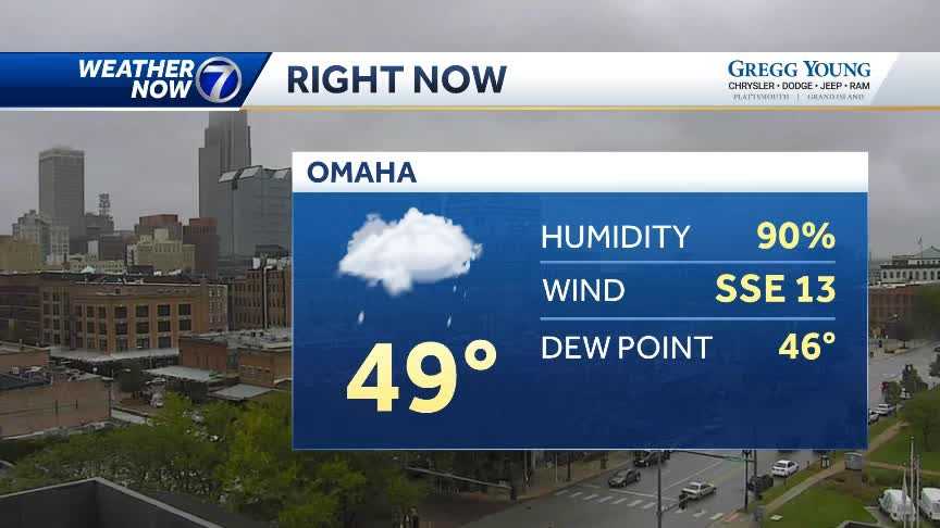 Periods of drizzle and light rain Saturday evening