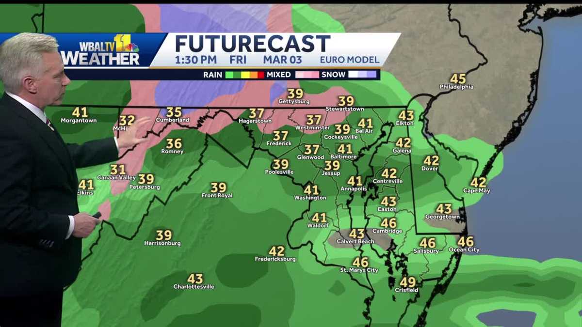 Big weather change comes Friday to Maryland