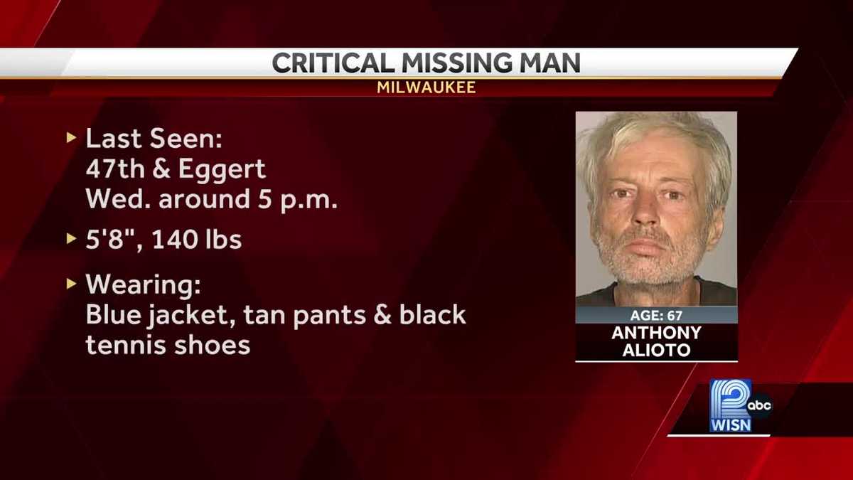 UPDATE: Missing Milwaukee man has been located safe