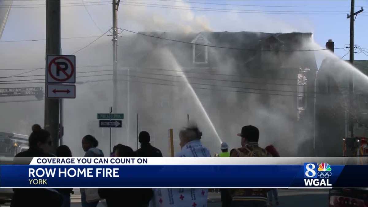 12 people displaced after fire involves four homes in York