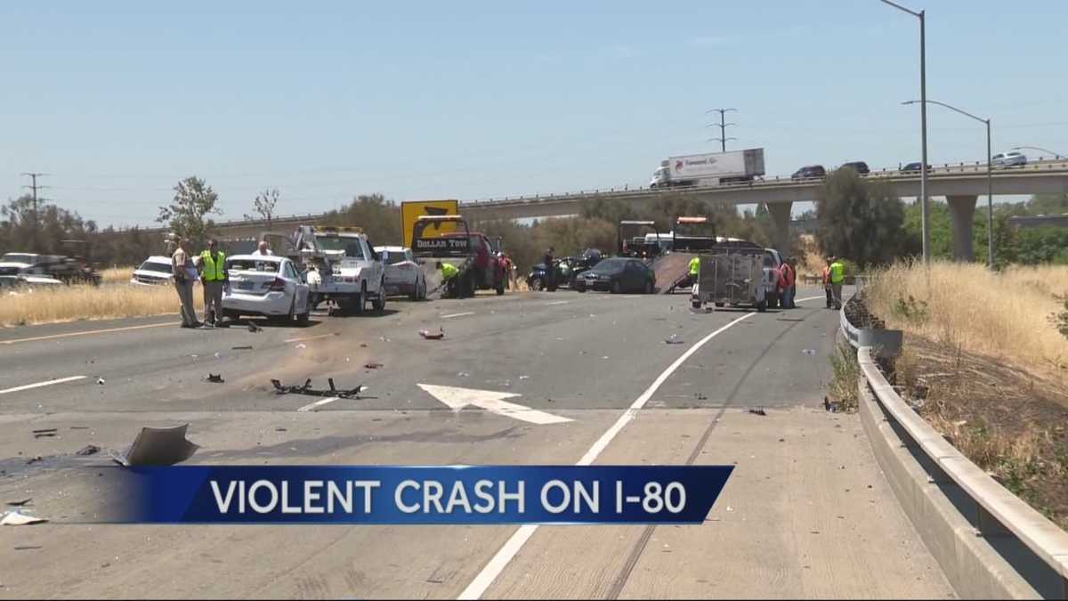 CHP: Big rig slams into 9 vehicles on I-80 in West Sac