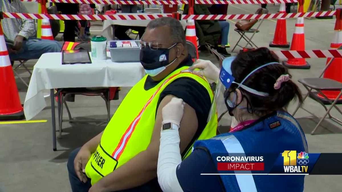 Baltimore County health officer gets COVID-19 vaccine