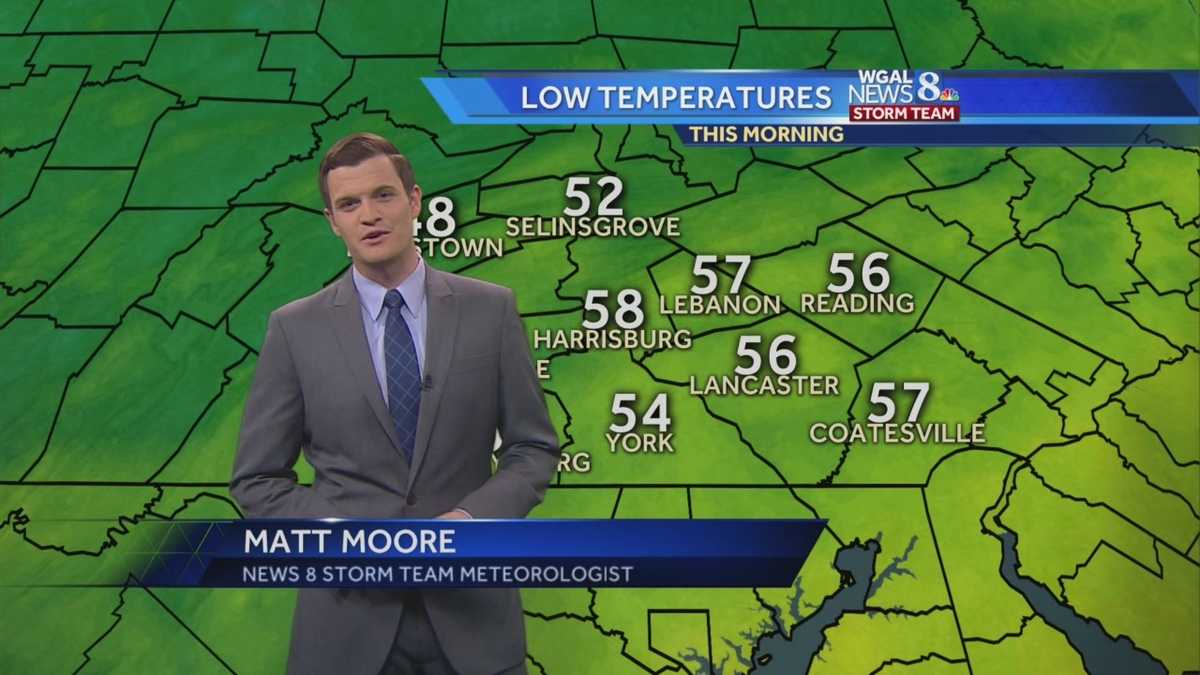 Beautiful weather today; humidity moves back in tonight
