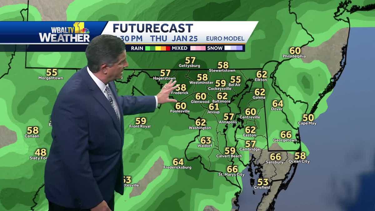 Clear and chilly Monday, warmup and rain in forecast