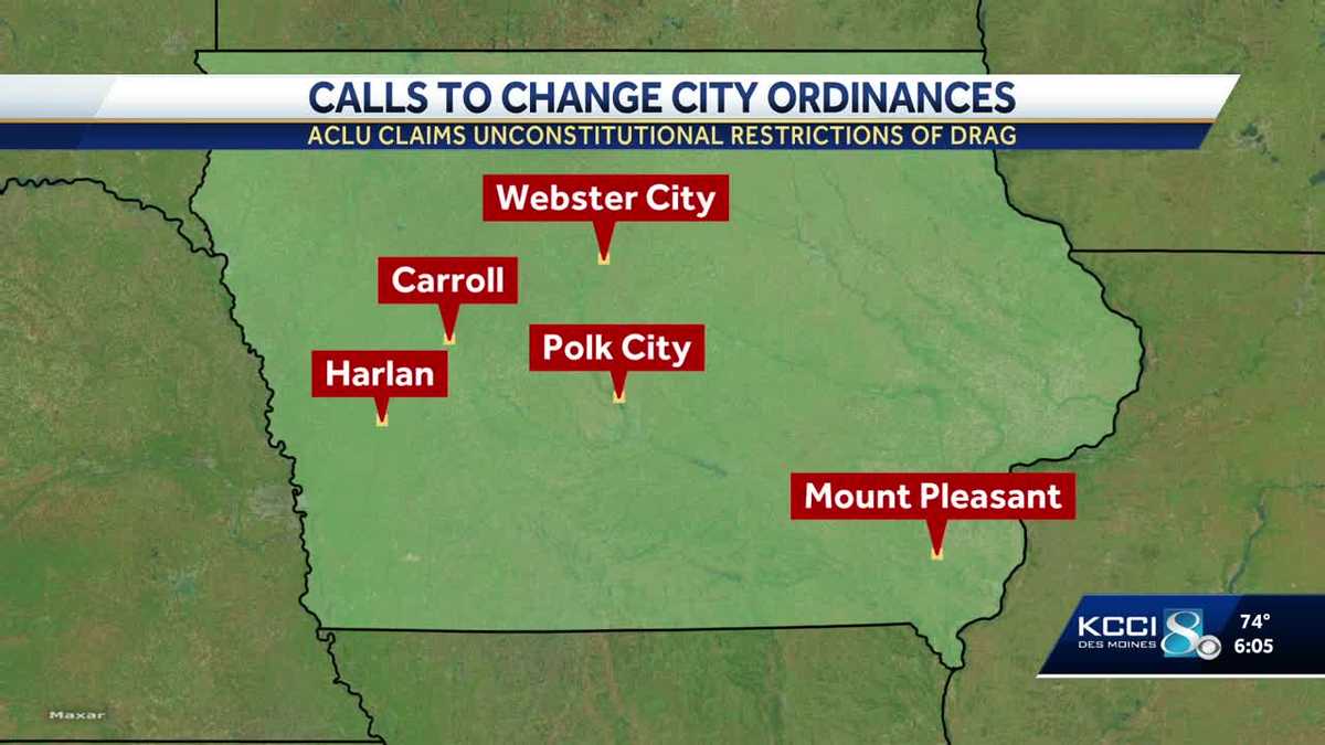 Iowa ACLU sends letters to cities calling for removal of drag restrictions