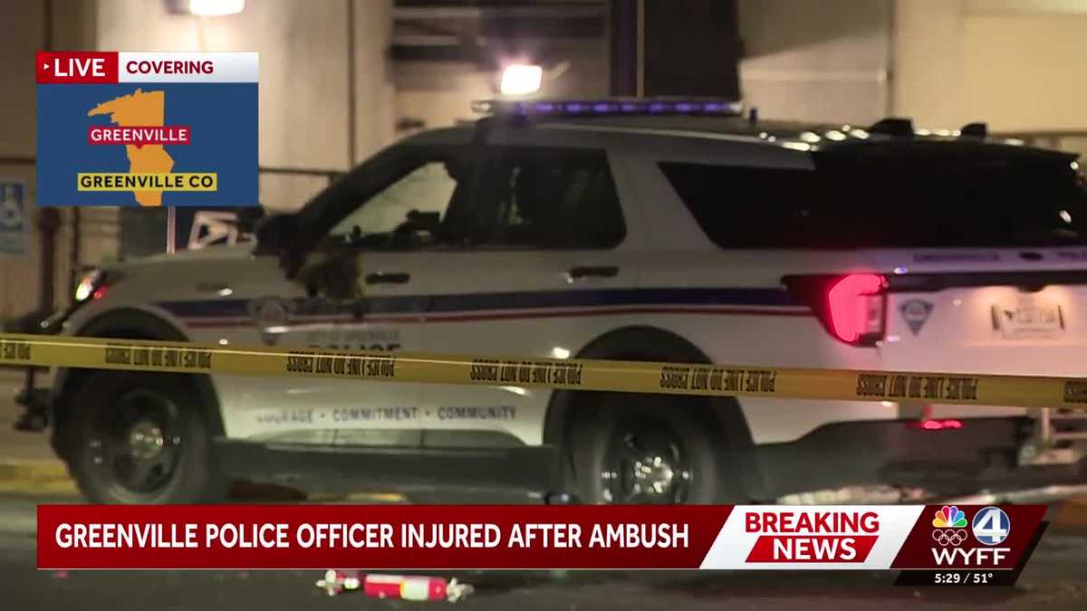 Officer ambushed and shot in Greenville County new video reveals deadly ...