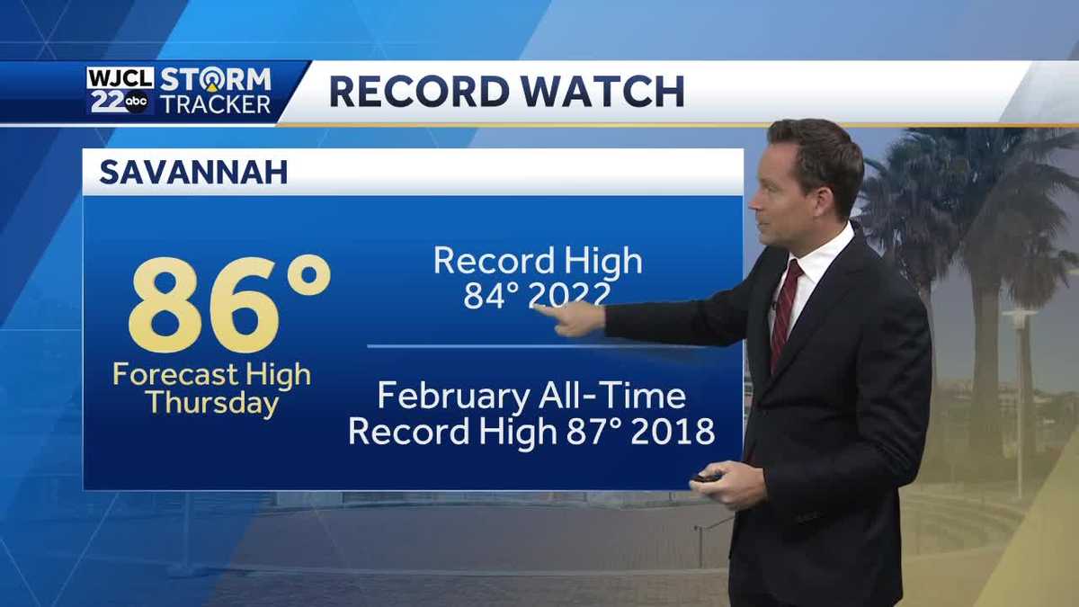 Record breaking temperatures in the forecast Thursday