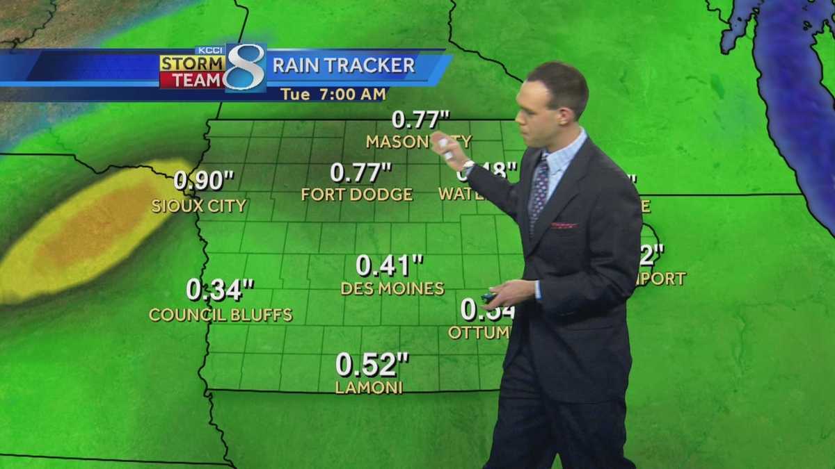 KCCI 8 News Sunday night weather forecast