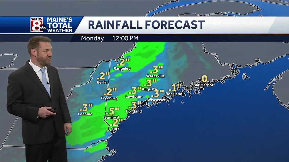 Cool and rainy Monday but some nice weather behind it