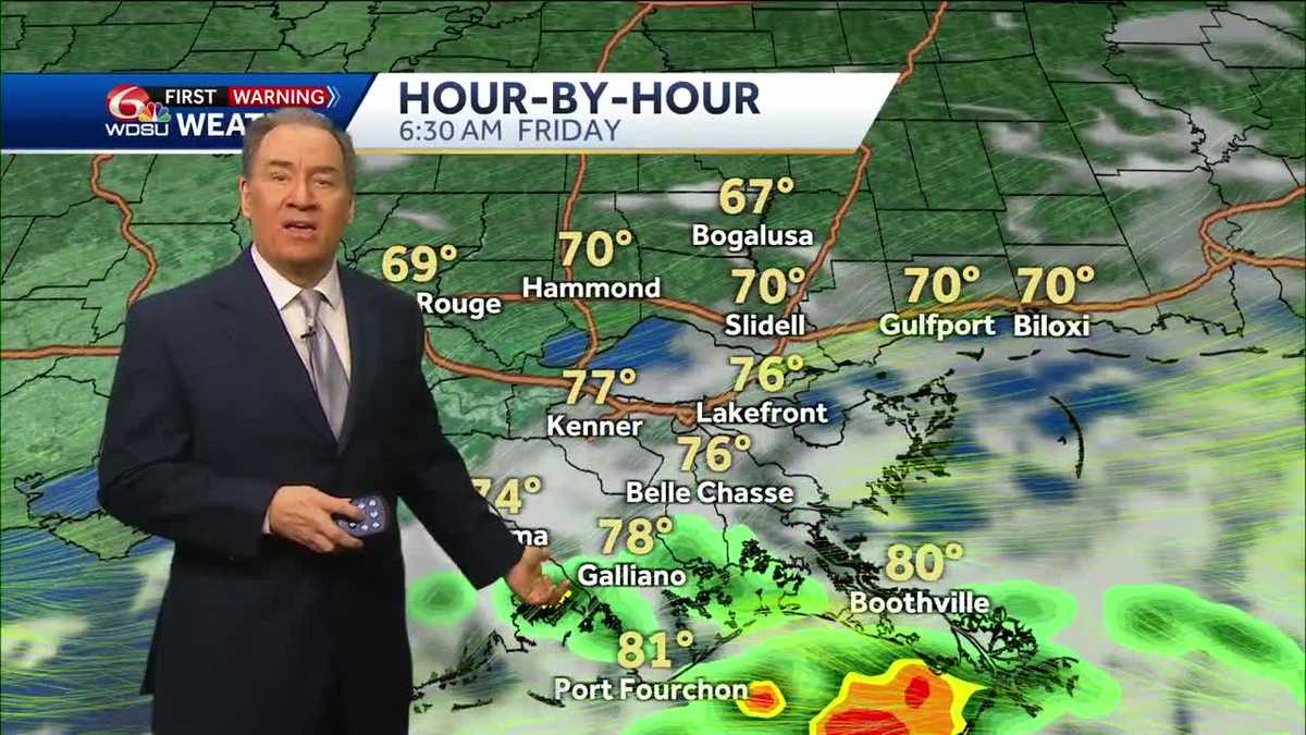 Rain moving in, weekend changes