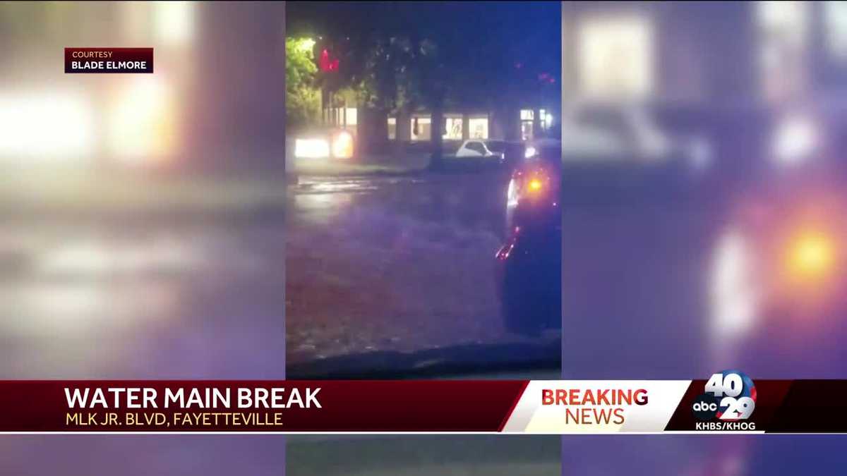 Crews repair broken water main in Fayetteville