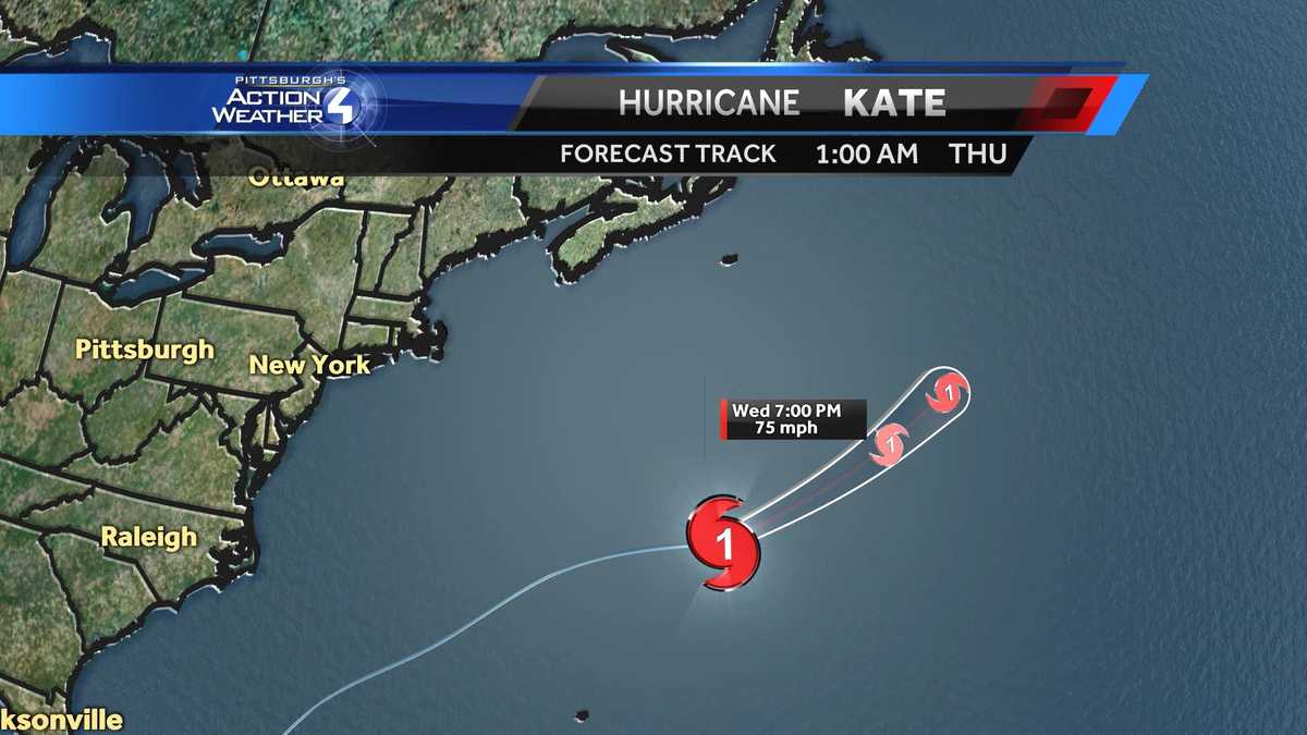 Hurricane Kate animation: Follow the projected track