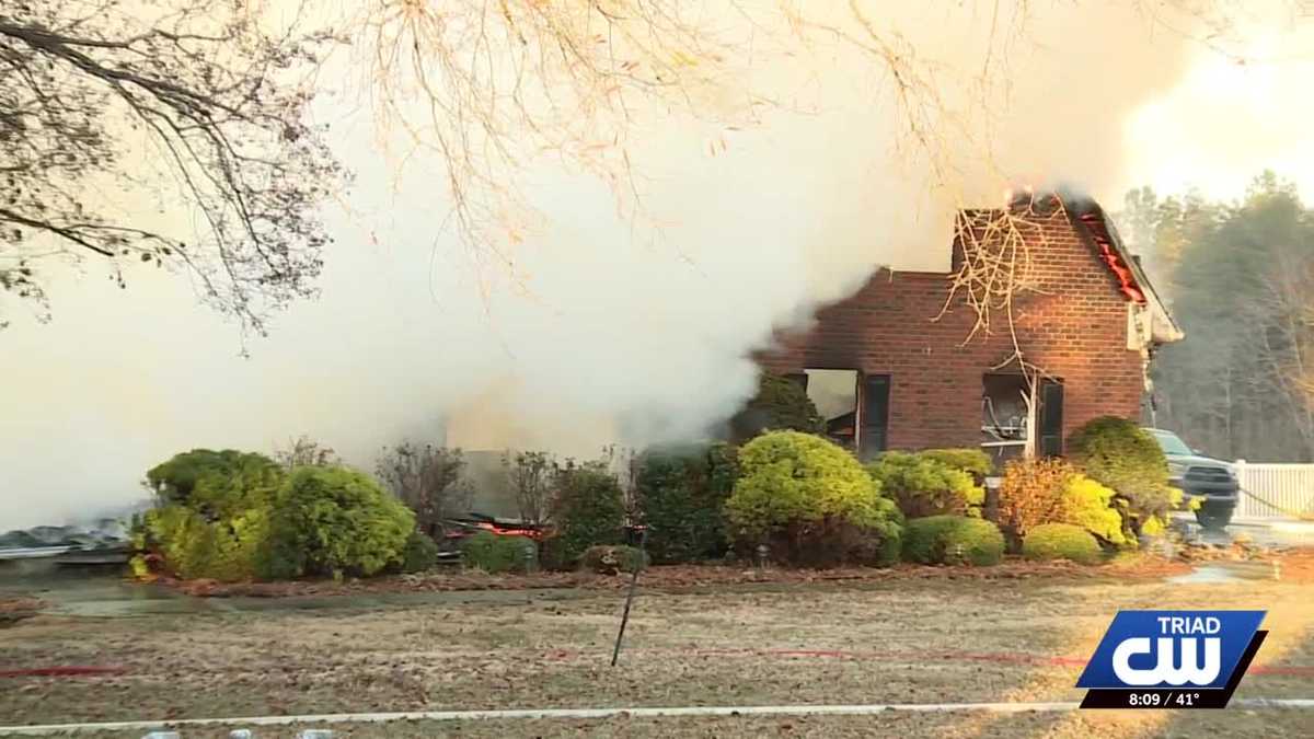Crews on scene of fire on Rosebud Road in Stokes County