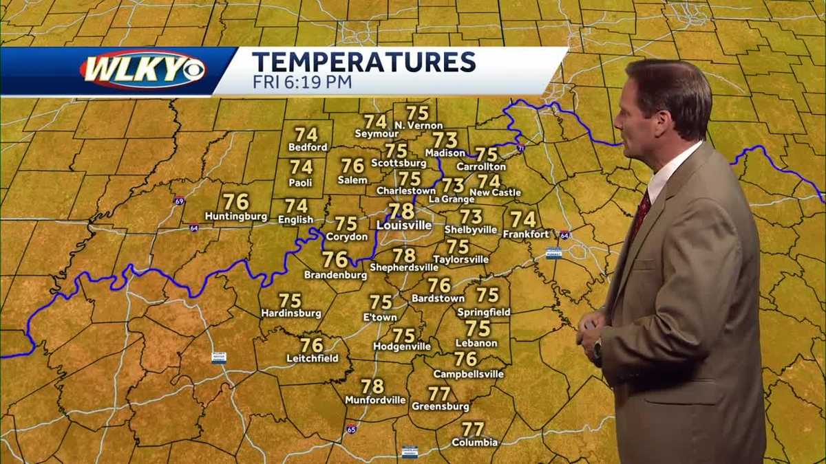 Rain chances increasing for Saturday