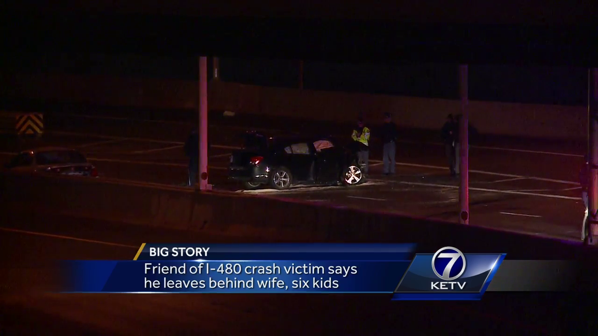 Friend of I-480 crash victim says he leaves behind wife, six kids