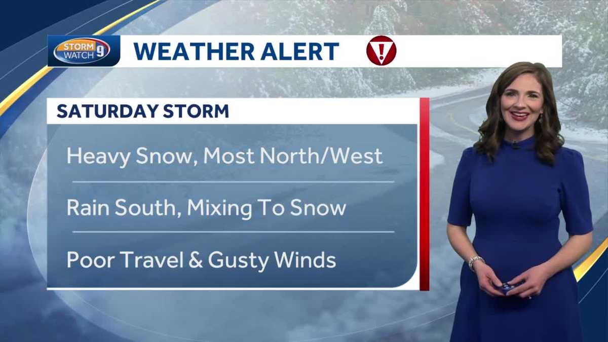 NH forecast video: Storm bringing rain, heavy snow passes through