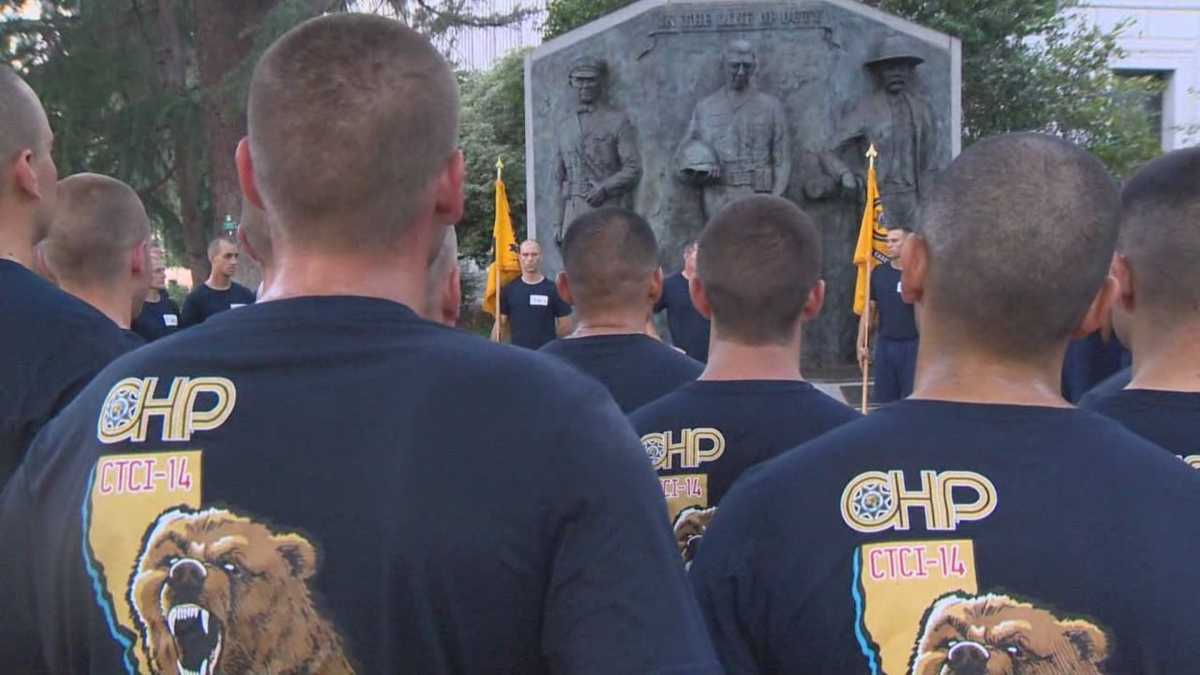 Dozens of future CHP officers finish 5-mile run to Capitol
