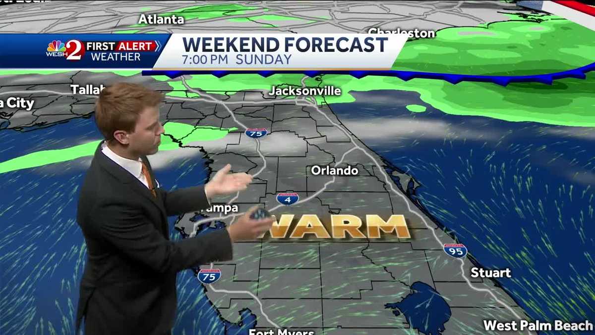 Weather back into the 80s for the weekend