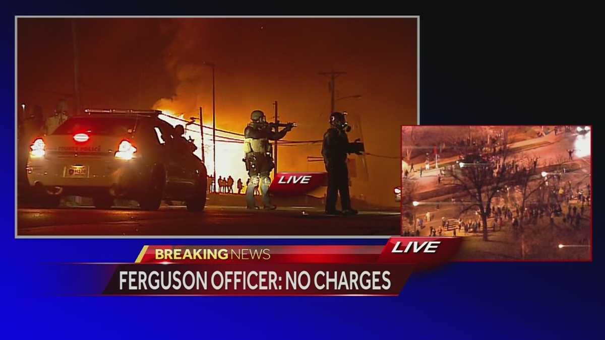 Police deal with fires, looting in Ferguson