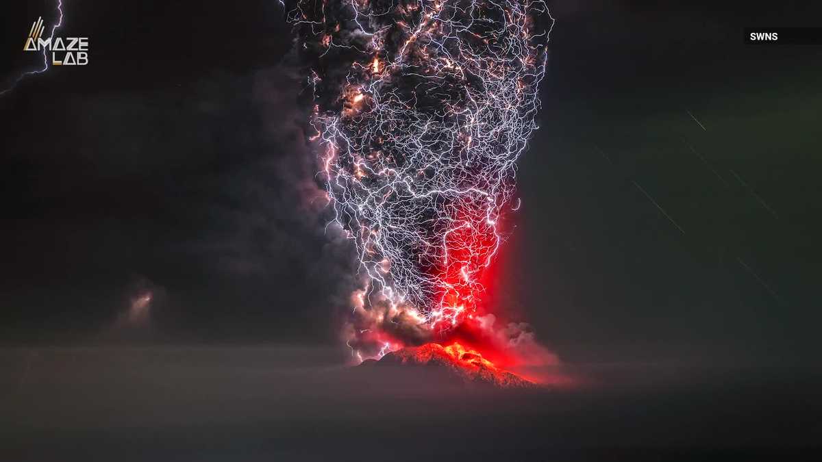 Wow! Epic volcanic lightning captured during eruption in Chile