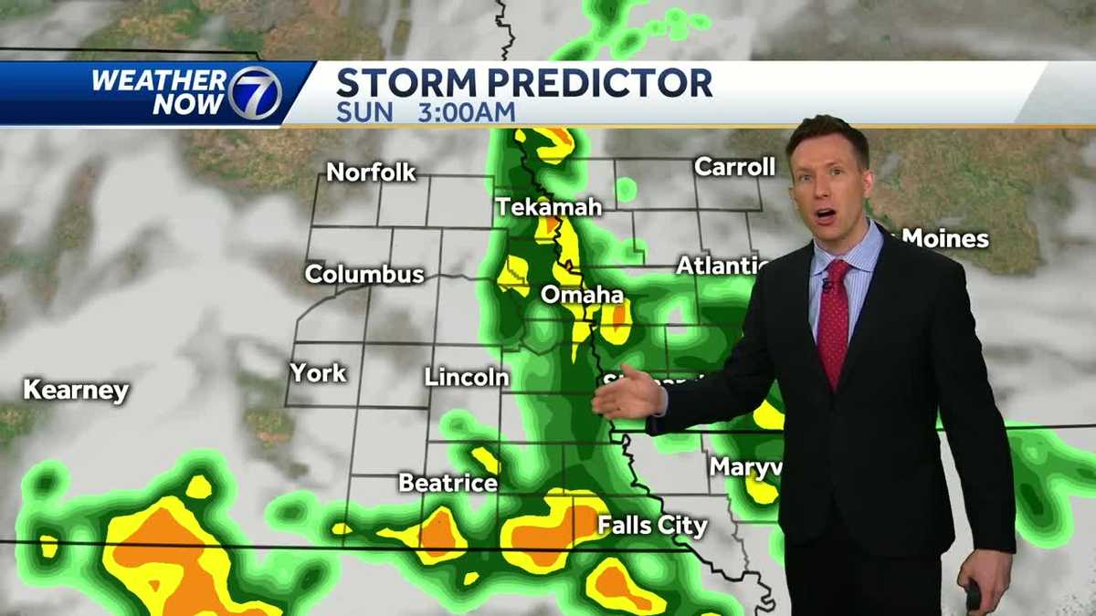 Rain, t-showers likely Saturday night, staying warm Sunday