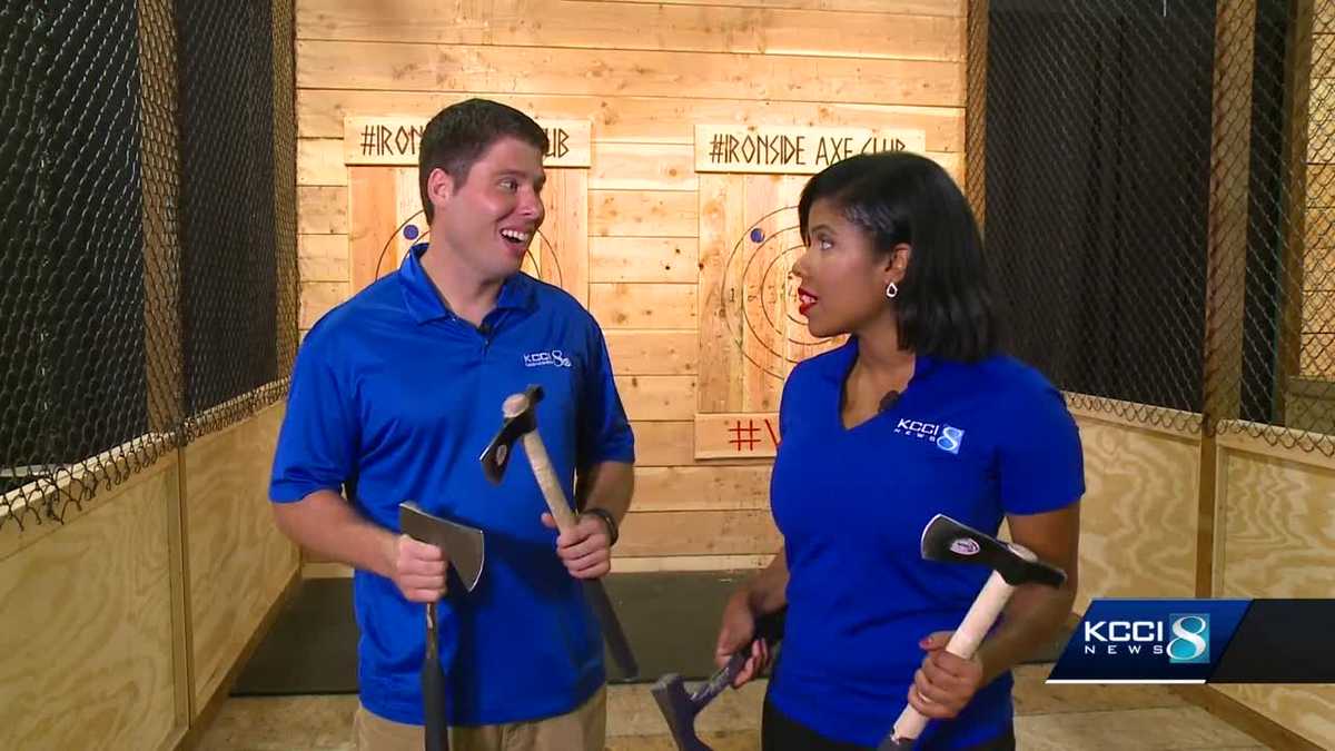 Fun Friday: Rheya and Jason throw axes