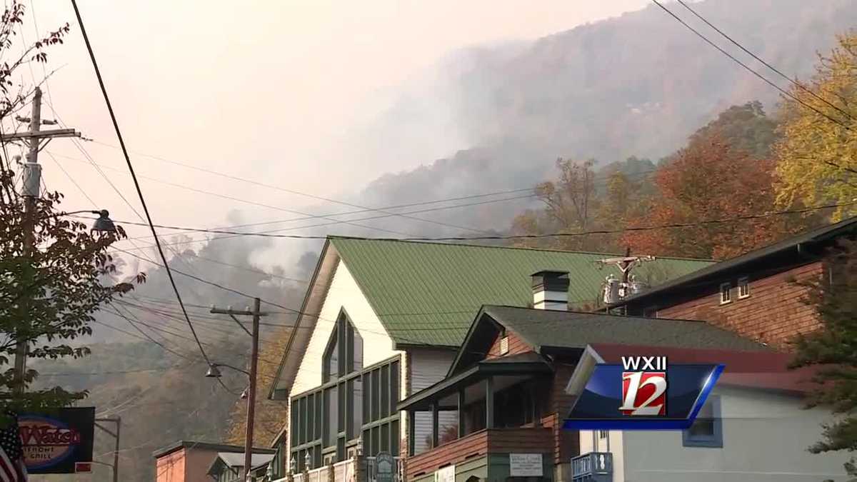 Wildfire in Lake Lure