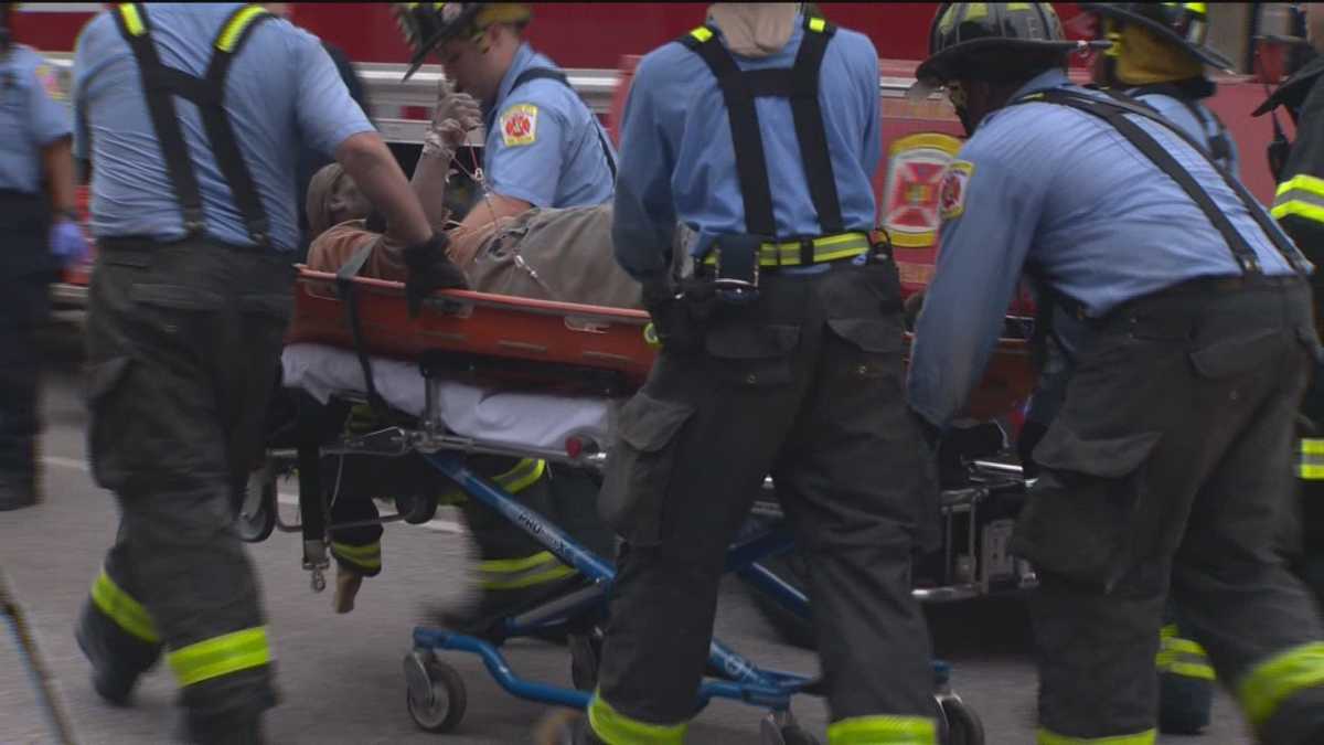 Rescuers save man trapped after building collapse