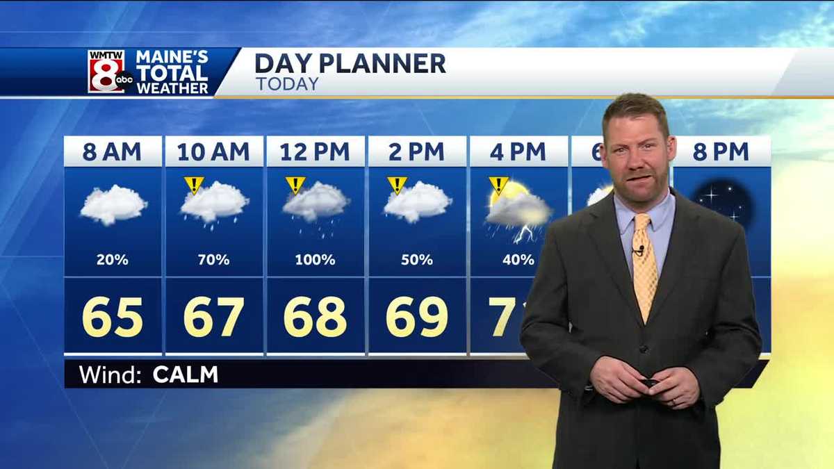 Downpours today, nice weather to follow