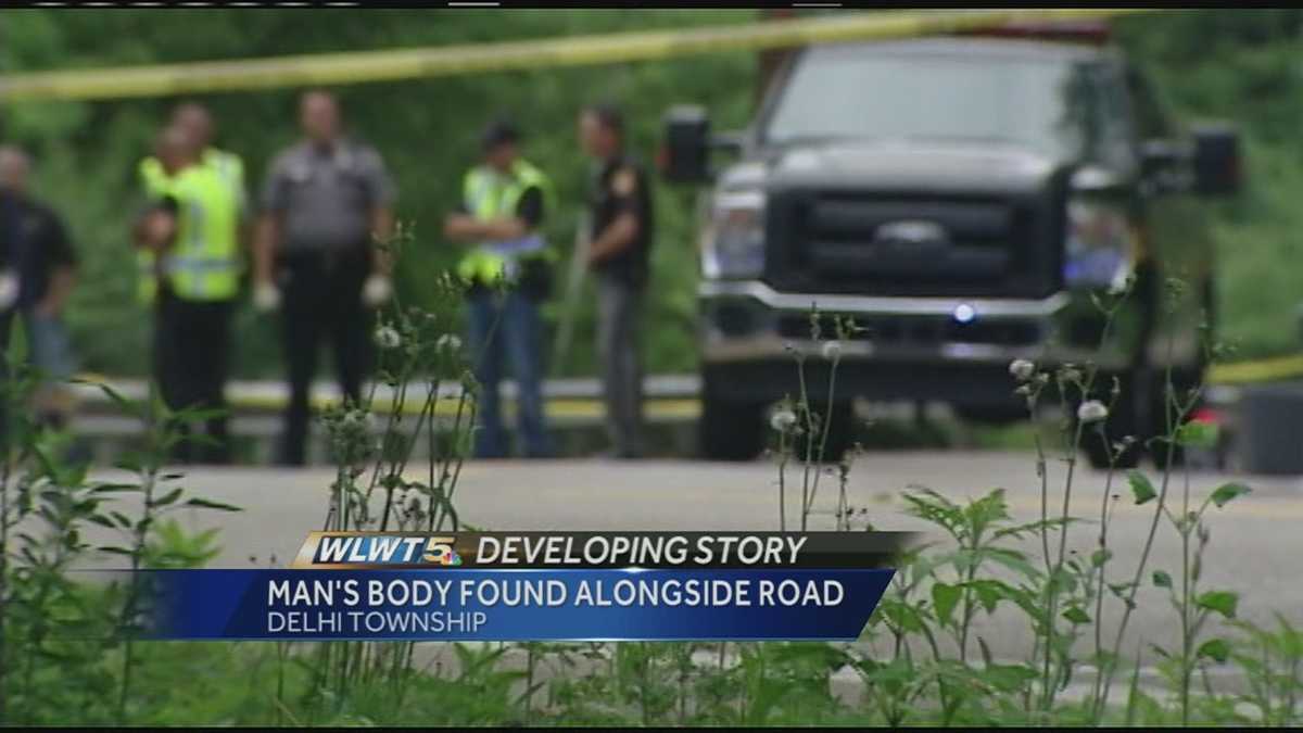 Driver finds pedestrian's dead body along a road in Delhi Township