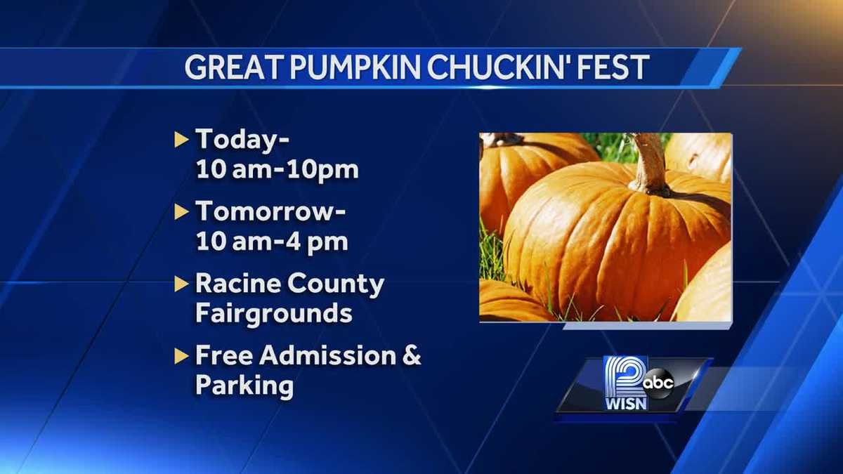 Great Pumpkin Chuckin' Festival happening at Racine County Fairgrounds