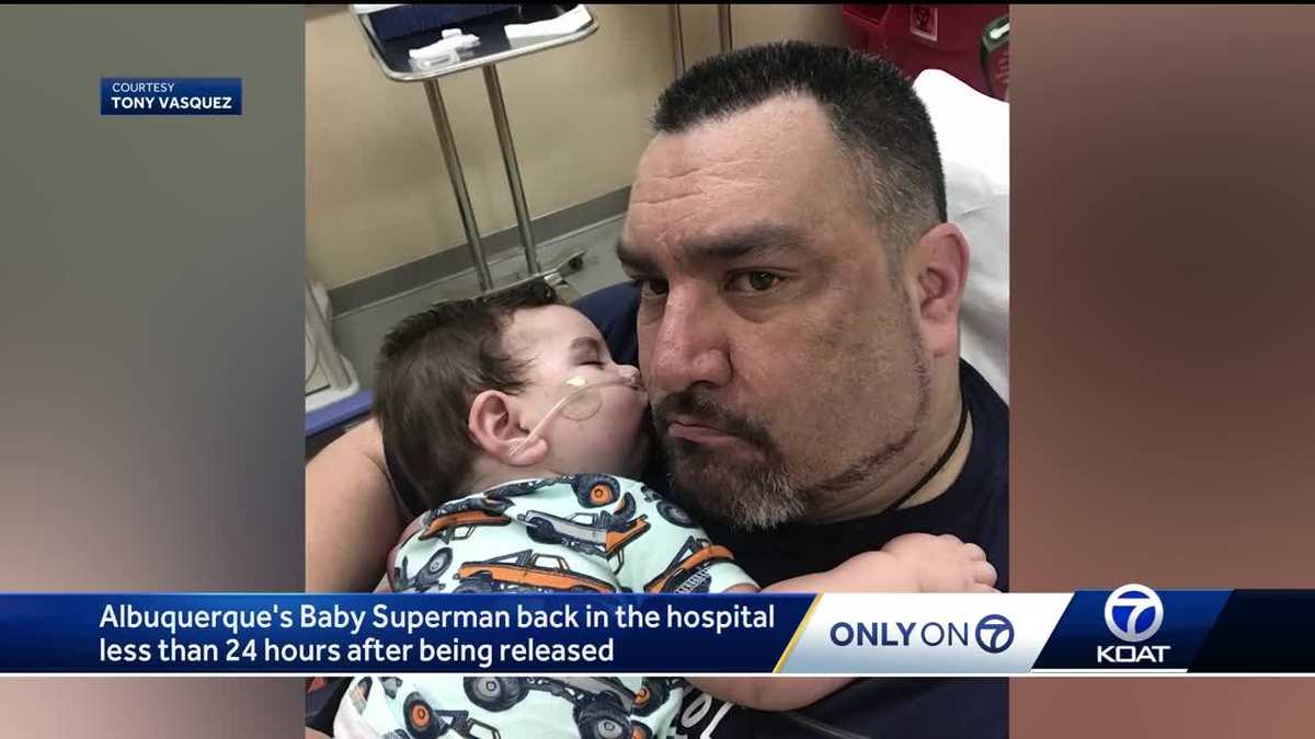 Baby Superman back in the hospital