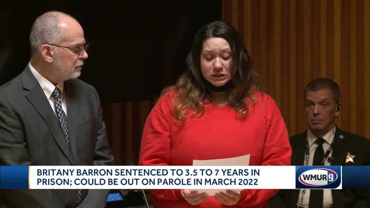 Britany Barron sentenced to 3.5 to 7 years in prison