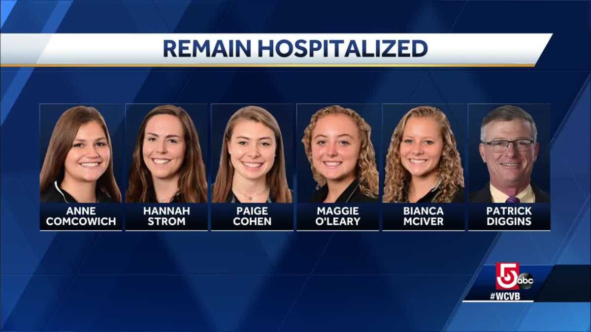 5 Holy Cross rowers, coach remain hospitalized after fatal crash