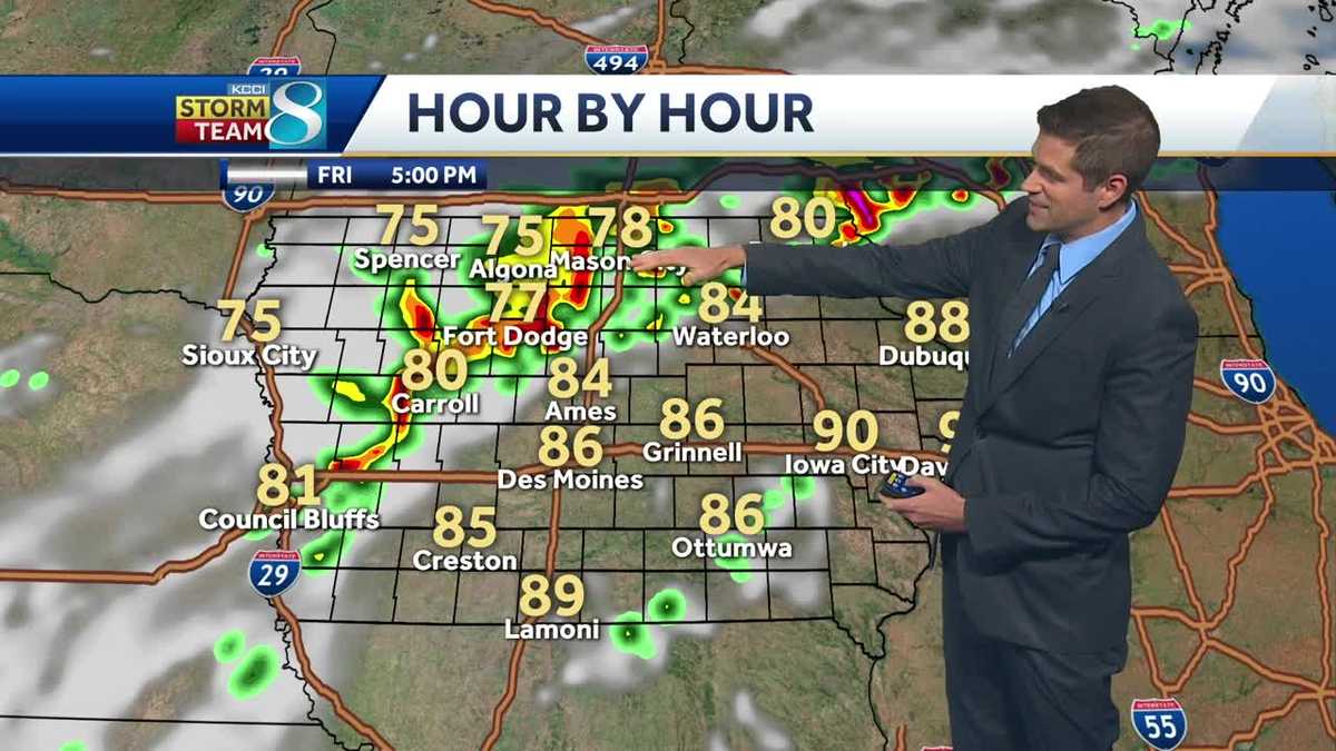Incoming front brings rounds of storm chances