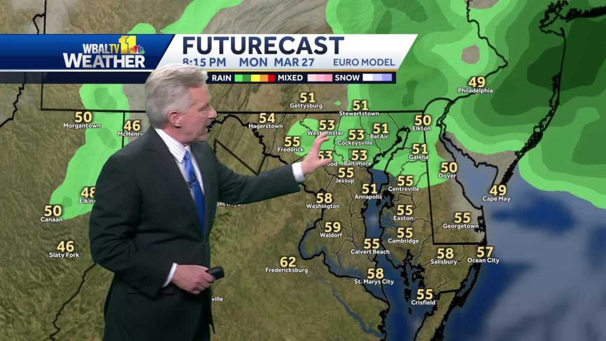 Rain to clear, making way for mild temps and clear skies