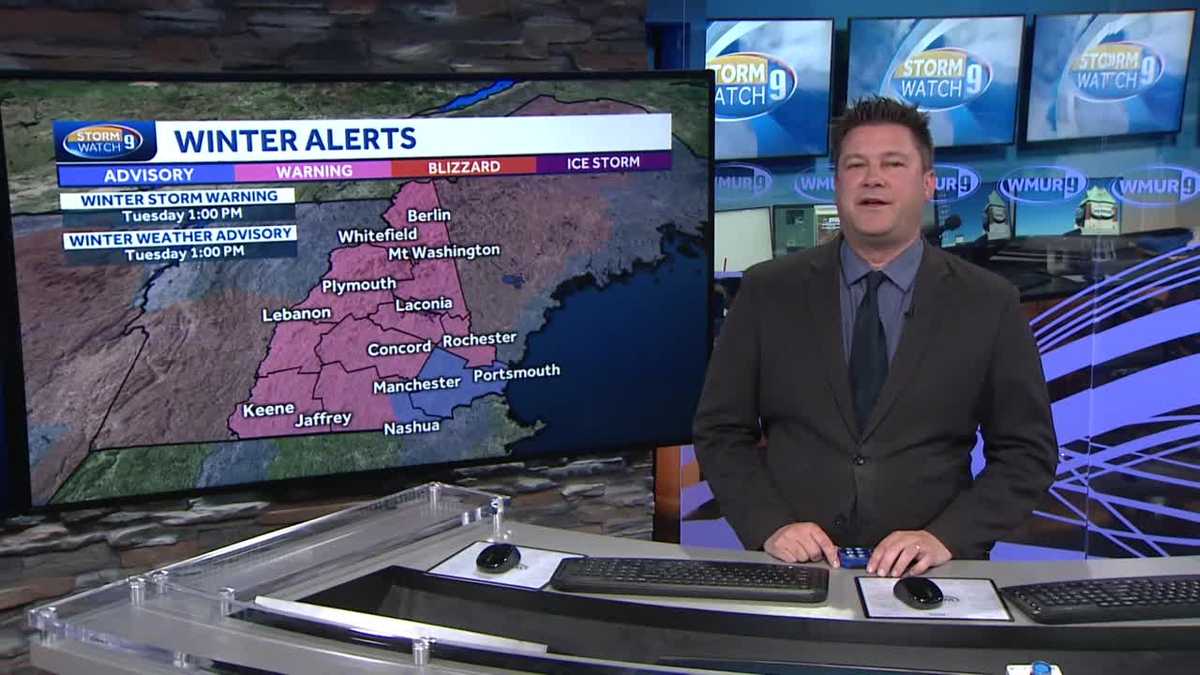 Watch: Snow, mix and rain today