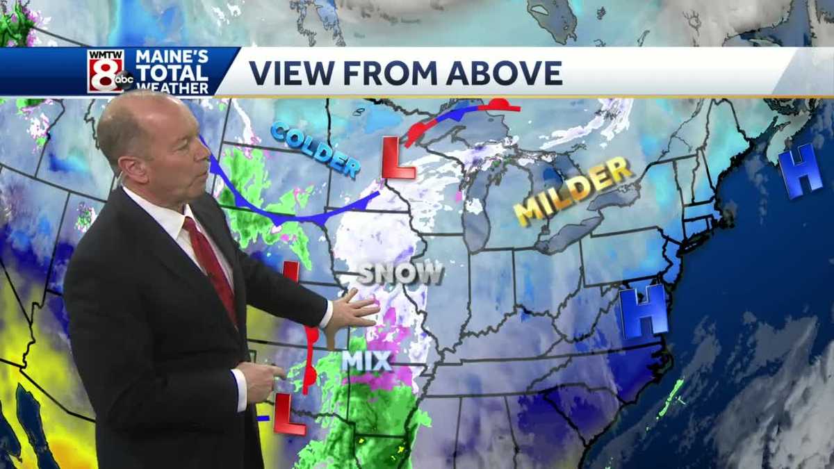 Not as cold tonight, and even warmer Thursday