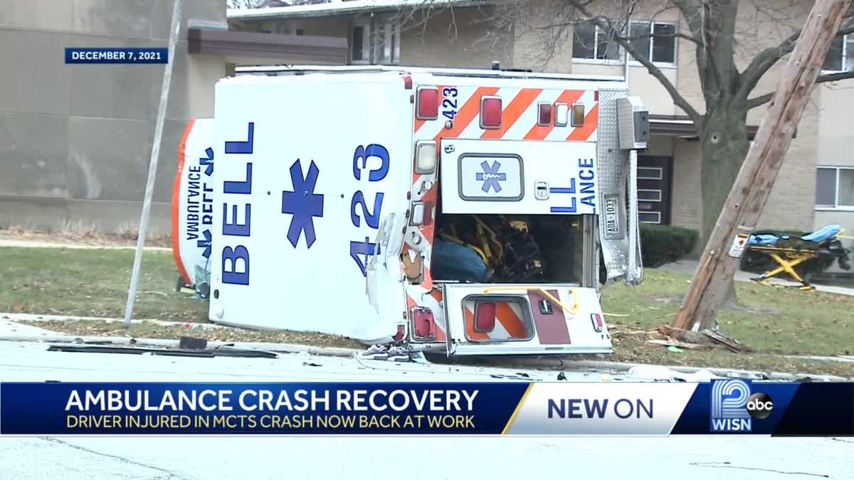 EMT seriously injured when bus hit ambulance out of hospital
