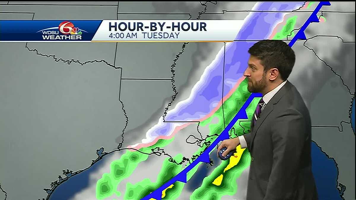 Warm Monday, wintry weather possible Tuesday