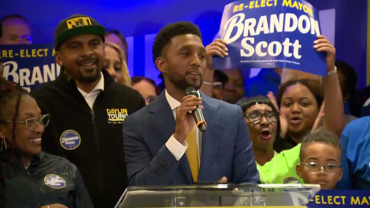 Brandon Scott delivers victory speech in 2024 primary