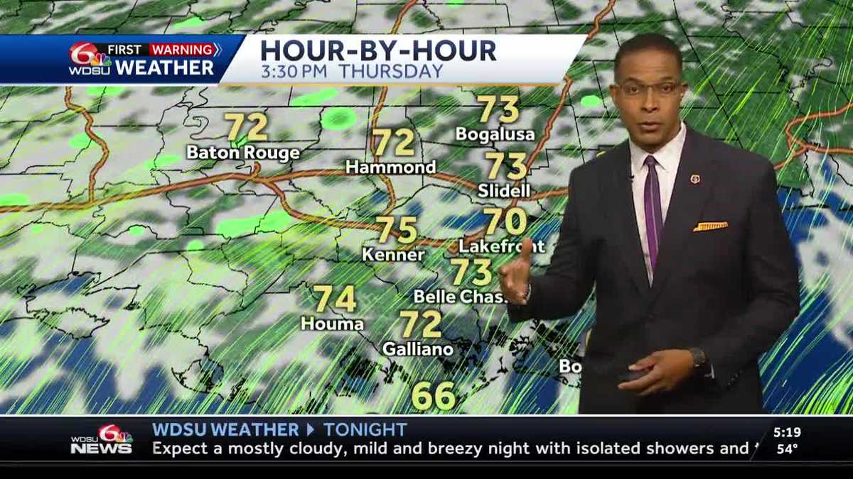 A cloudy and warm Thursday