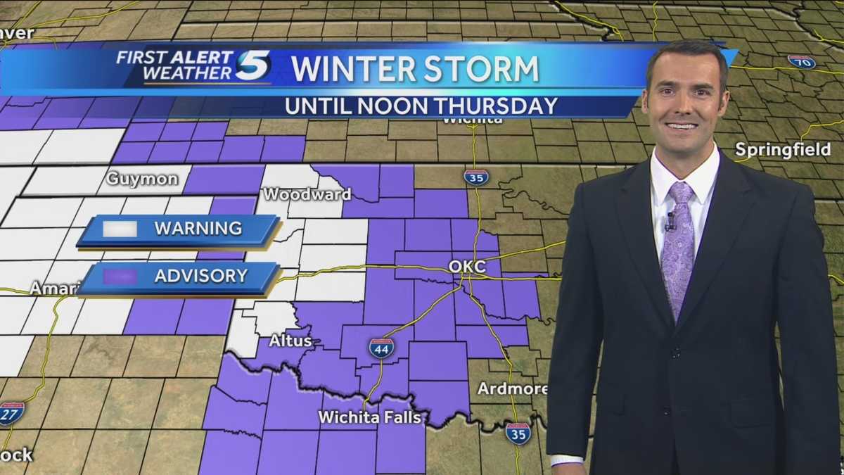 KOCO meteorologist Jonathan Conder says snow is on the way
