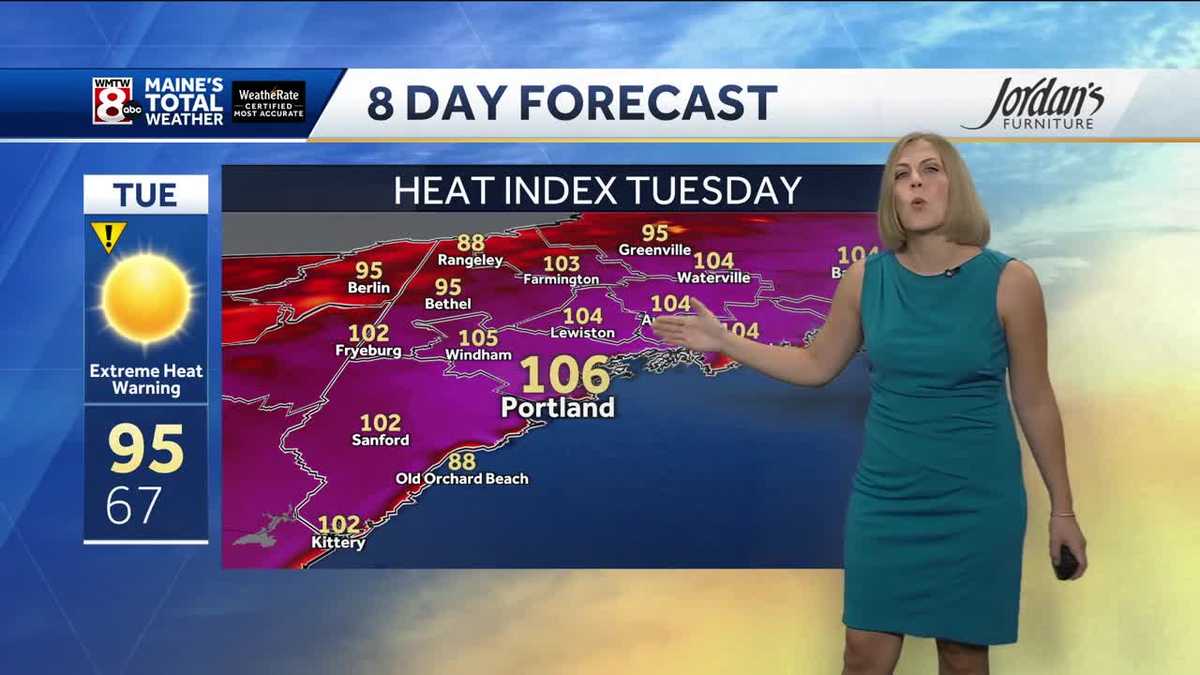 Dangerously hot & humid, heat peaks Tuesday