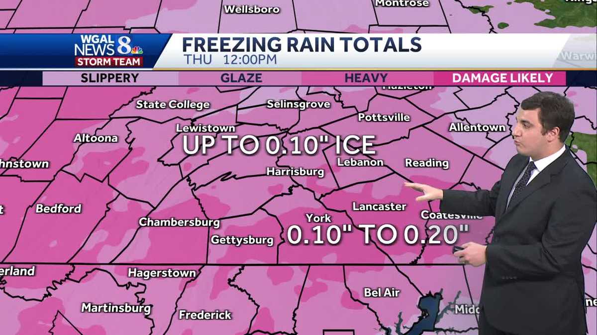 Wintry Mix Tonight, Widespread Ice Expected Thursday Morning