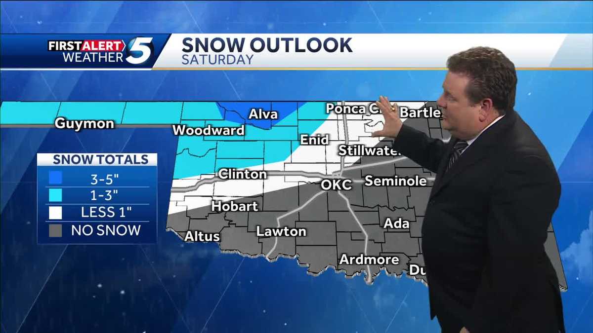 Oklahoma could see snow, wintry weather mix on Saturday