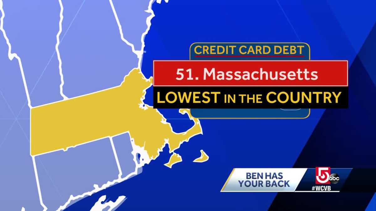 Massachusetts has lowest credit card debt burden in the nation