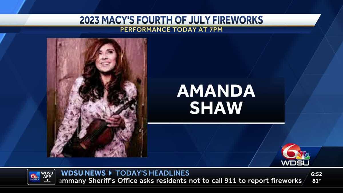 Louisiana Amanda Shaw 2023 Macy's Fourth of July Fireworks show